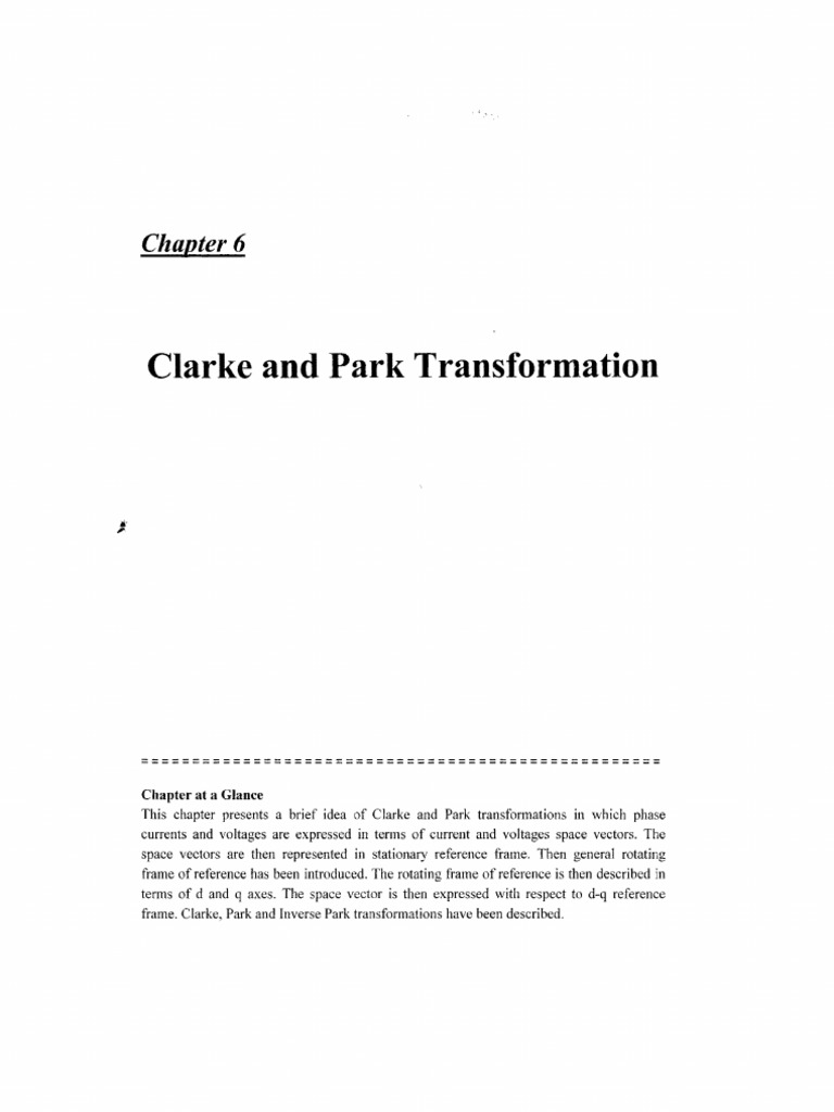 Clark and Park Transformation | PDF