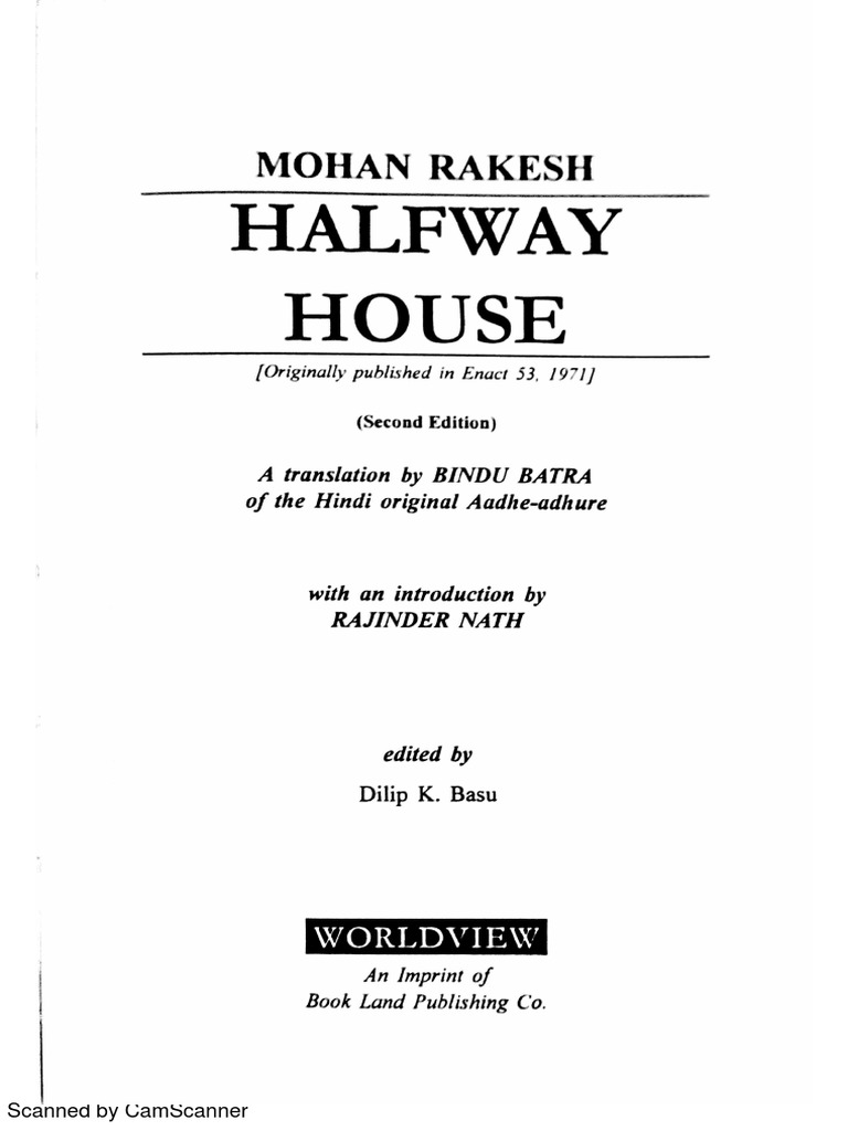 Halfway House by Mohan Rakesh | PDF