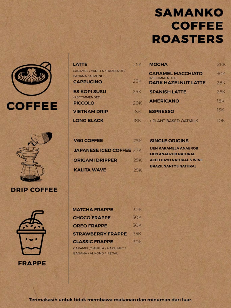 Menu 2023 | PDF