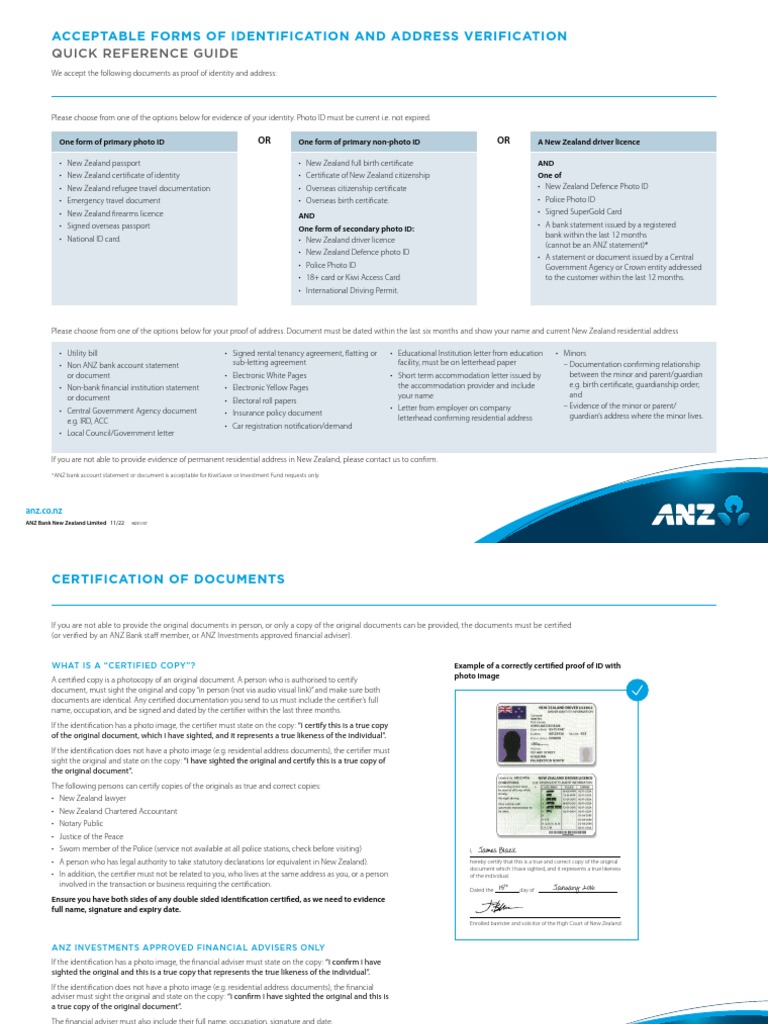 Id Address Verification Guide | PDF | Identity Document | Document