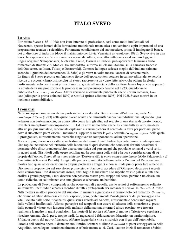 Italo Svevo | PDF