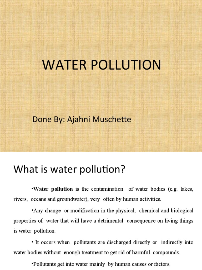 Understanding Water Pollution Causes | PDF | Water Pollution | Water