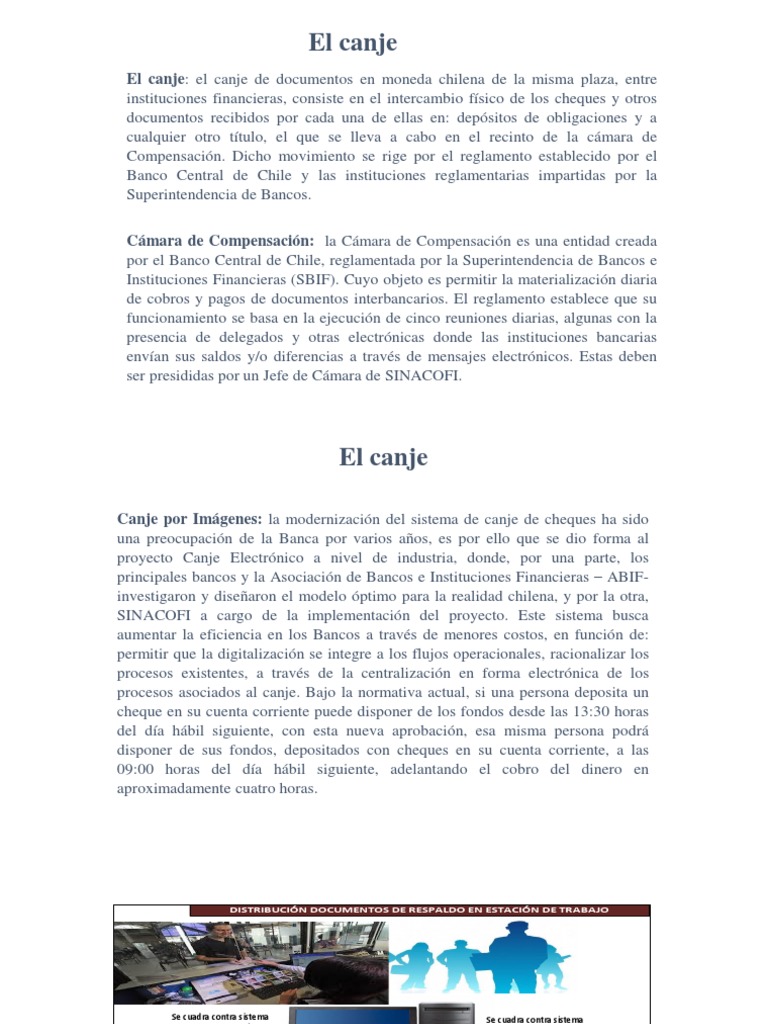 Canje | PDF | Bancos | Cheque