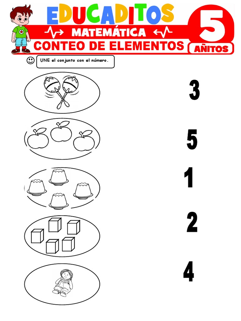 Conteo de Elementos para Ninos de 5 Anos | PDF