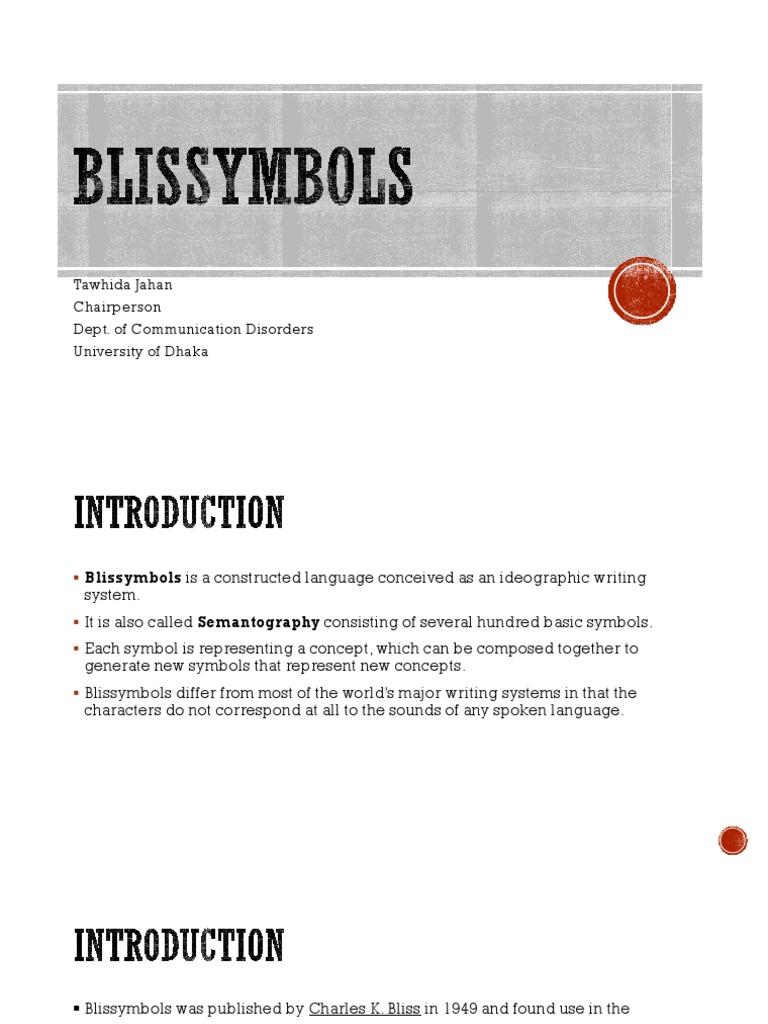 Blissymbols PDF | PDF | Notation | Language Arts & Discipline