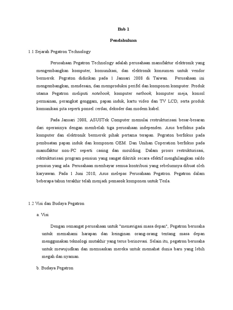 Bab 1 Dan Bab 2 | PDF