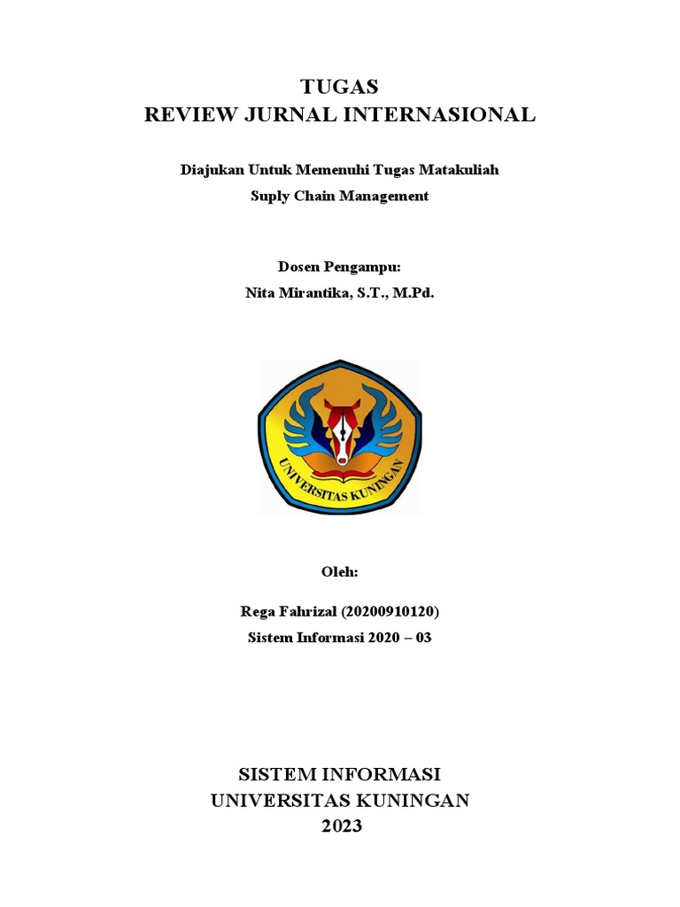 Template Review Jurnal | PDF