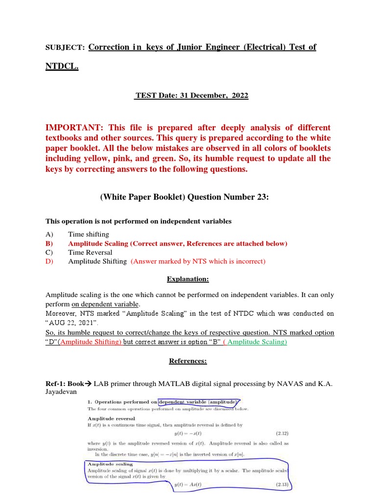 NTDC Junior Engineer (ELECT) Query. | PDF | Transformer | Electrical Engineering
