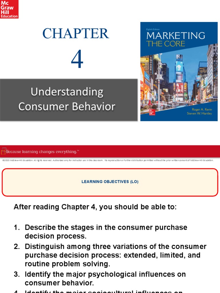 Kerin Core8e Ch04 Final | PDF | Consumer Behaviour | Attitude (Psychology)