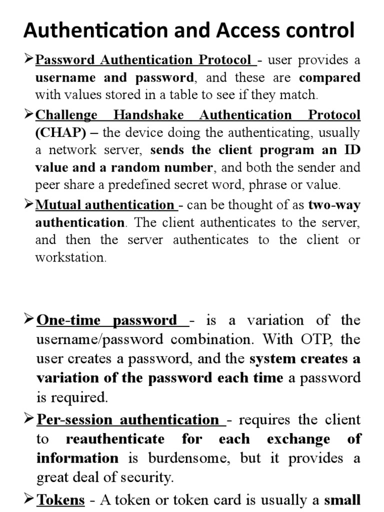 Chapter 6 Access | PDF | Computer Access Control | Password