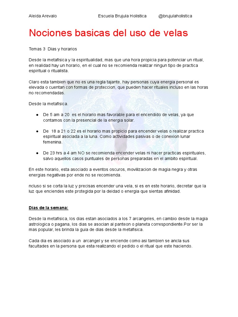 Nociones Basicas de Las Velas - Encendido | PDF