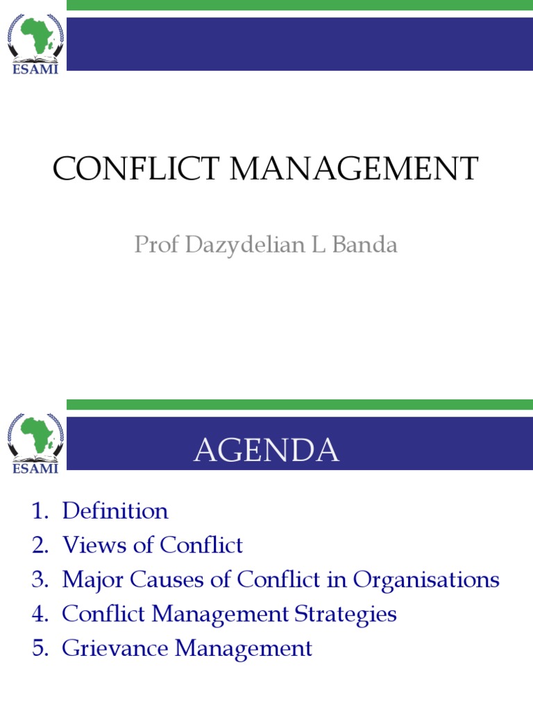 CONFLICT MANAGEMENT STRATEGIES 1 A | PDF | Arbitral Tribunal ...