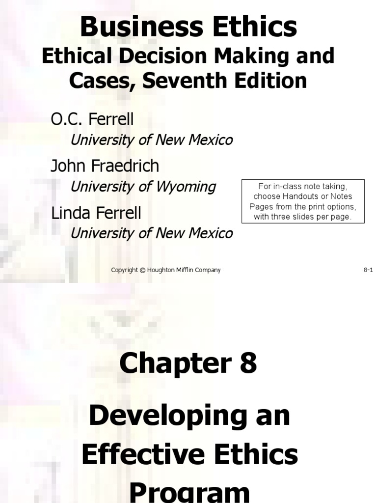 Naila - 59 - 16594 - 4 - Developing An Ethics Program | PDF | Copyright ...
