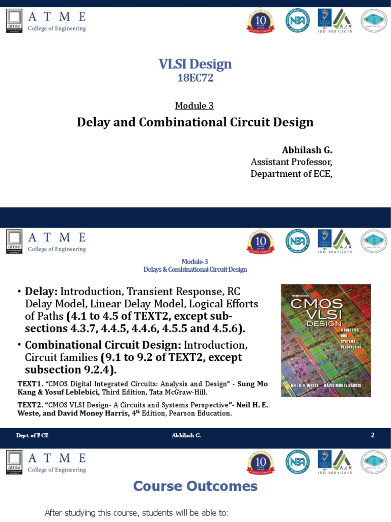 VLSI-PPT-Module-3-Delays and Subsystems | PDF | Cmos | Logic Gate