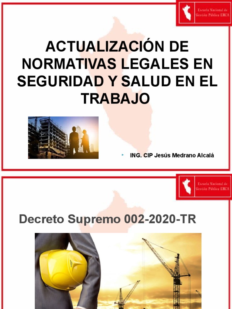 Actualización de Normativas Legales 2020 - Sso | PDF | Seguridad y ...