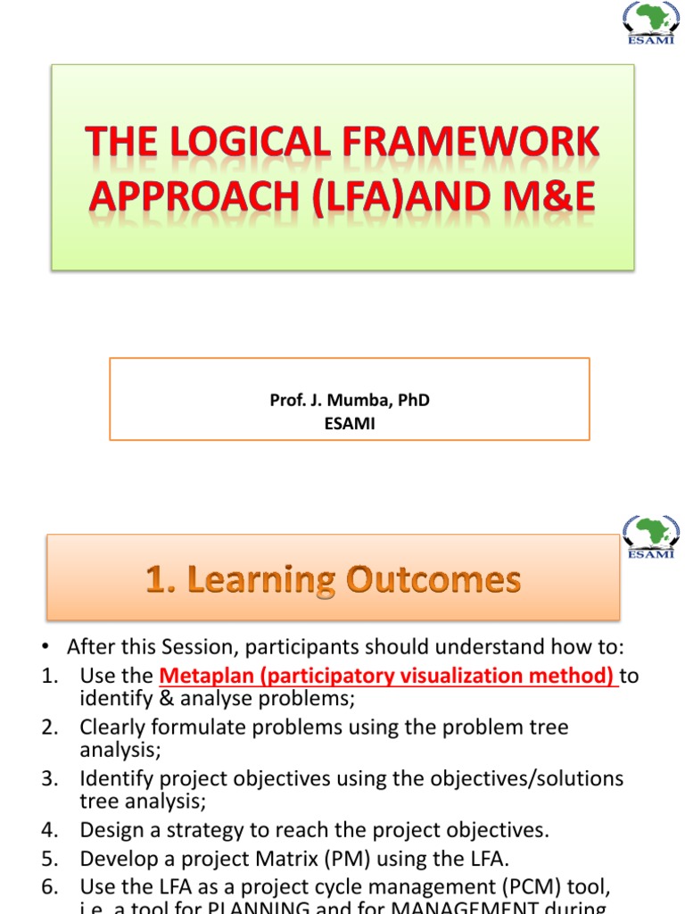 Meaning Of Logical Framework Approach