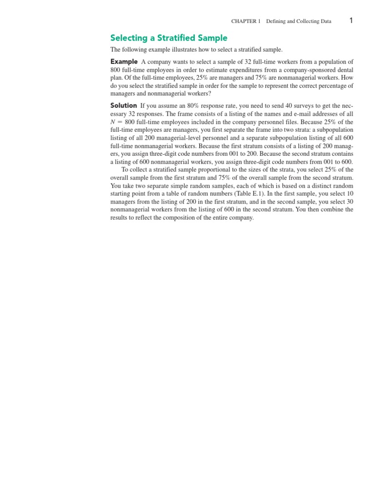 Stratified Sample | PDF | Stratified Sampling | Sampling (Statistics)