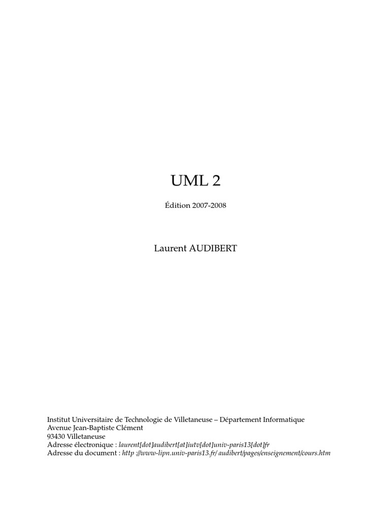 Introduction à UML 2 et modélisation | PDF | Art | Ordinateurs