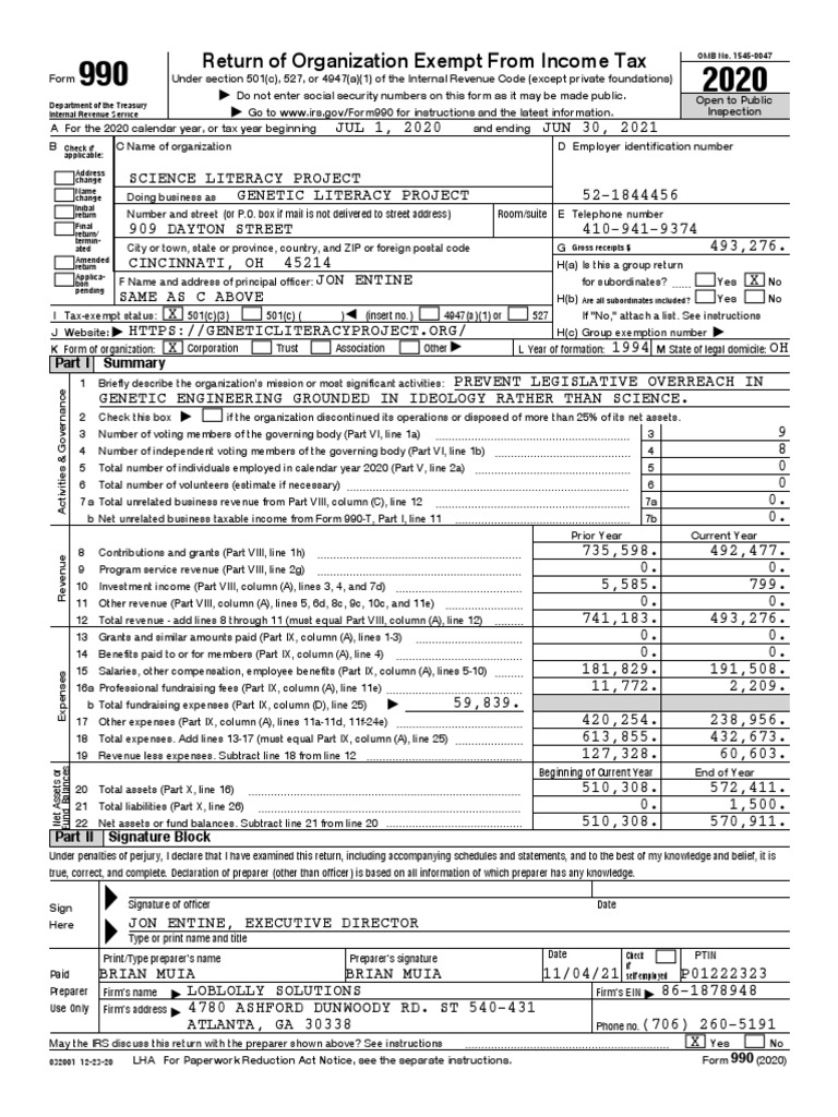 GLP Bayer | Download Free PDF | Irs Tax Forms | 501(C) Organization