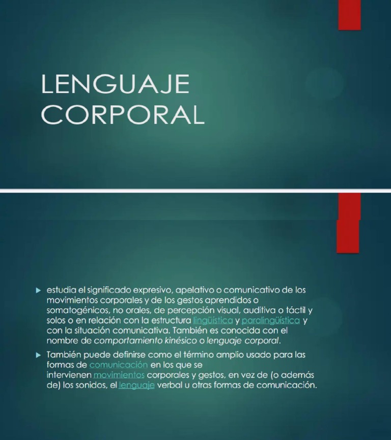 Lenguaje Corporal | PDF
