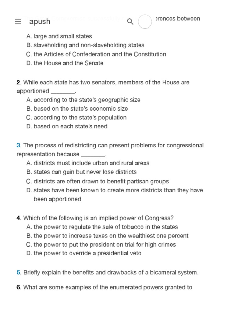 Key Means of Advancing Legislation | PDF | United States Congress ...