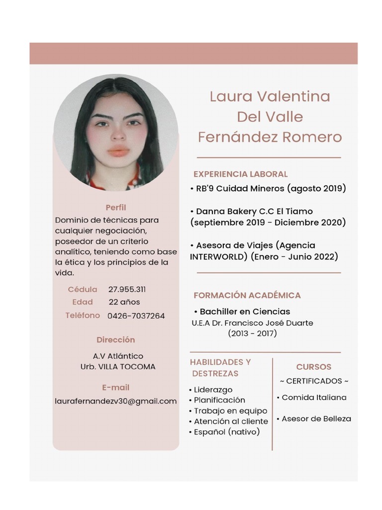 Curriculum Laura Fernández | PDF