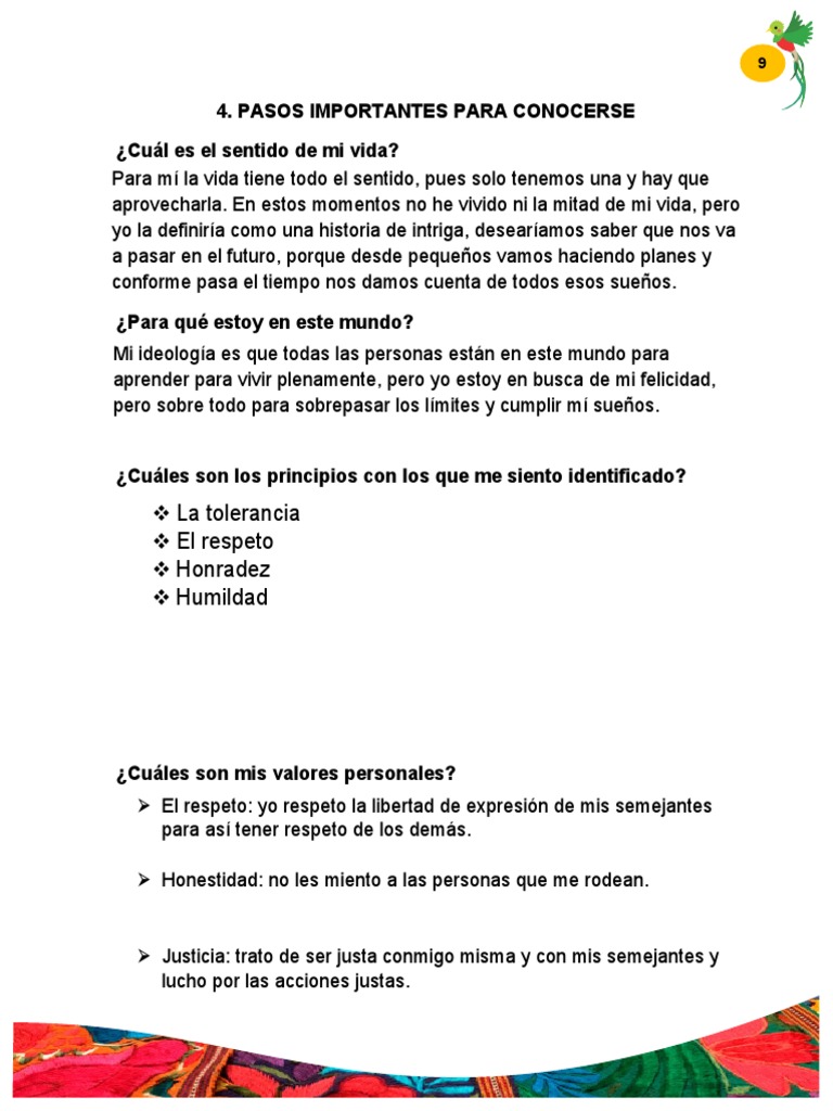 Pasos Importantes para Conocerse | PDF