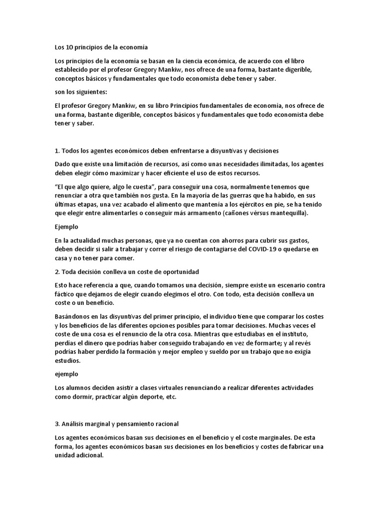 Los 10 Principios de La Economía | Descargar gratis PDF | Inflación ... Los 10 Principios de La Economía | Descargar gratis PDF | Inflación ...