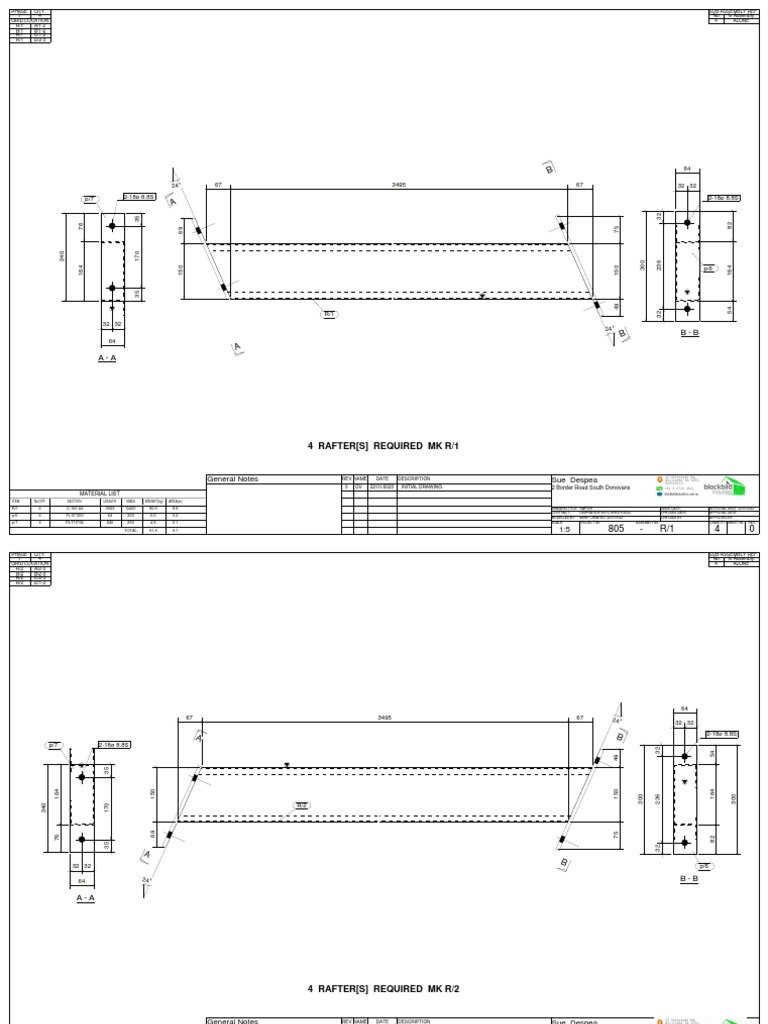 Rafter Assem DWG | PDF