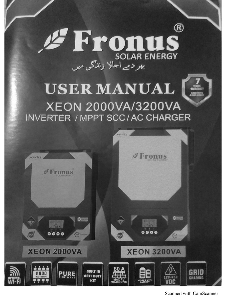 Fronus Xeon Plus Manual | PDF