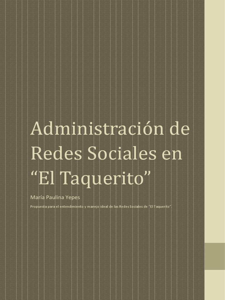 El Taquerito | PDF | Comunicación