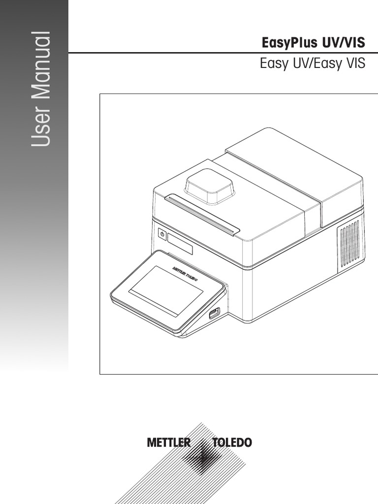 Mettler Toledo 30705172 B UserManual Easy UV Easy VIS en | PDF | Ultraviolet–Visible ...