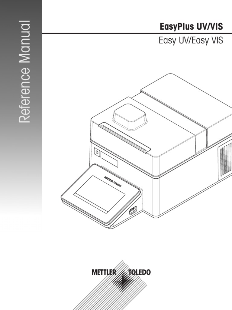 Mettler Toledo 30729506 A Ref Manual Easy UV Easy VIS en | PDF | Ultraviolet–Visible ...
