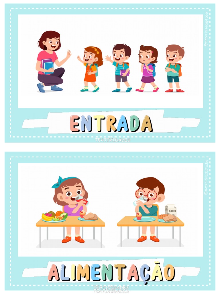 Rotina Escolar 2023 TEAtividades | PDF