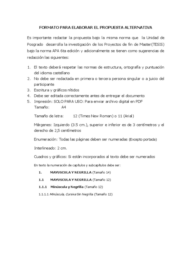 Formato para Elaborar El Propuesta Alternativa | PDF | Planificación ... Formato para Elaborar El Propuesta Alternativa | PDF | Planificación ...