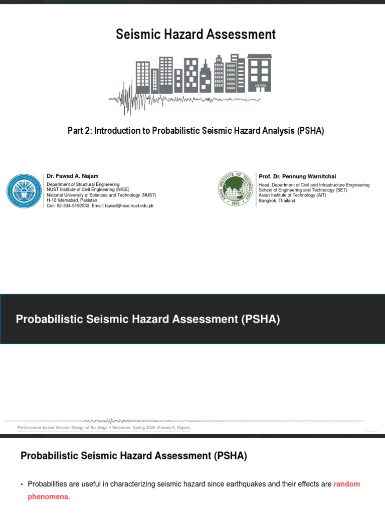 6 Probabilistic Seismic Hazard Analysis PSHA | PDF | Earthquakes ...