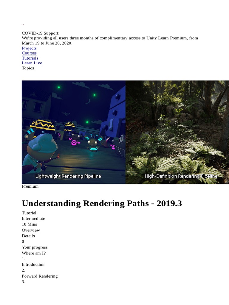 Rendering Paths Tute | PDF | Rendering (Computer Graphics) | Computer Vision