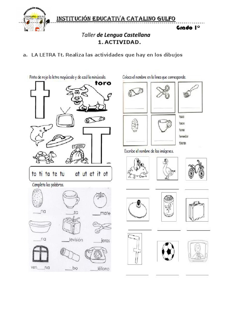 Grado 1 Guias de Aprendizaje | PDF