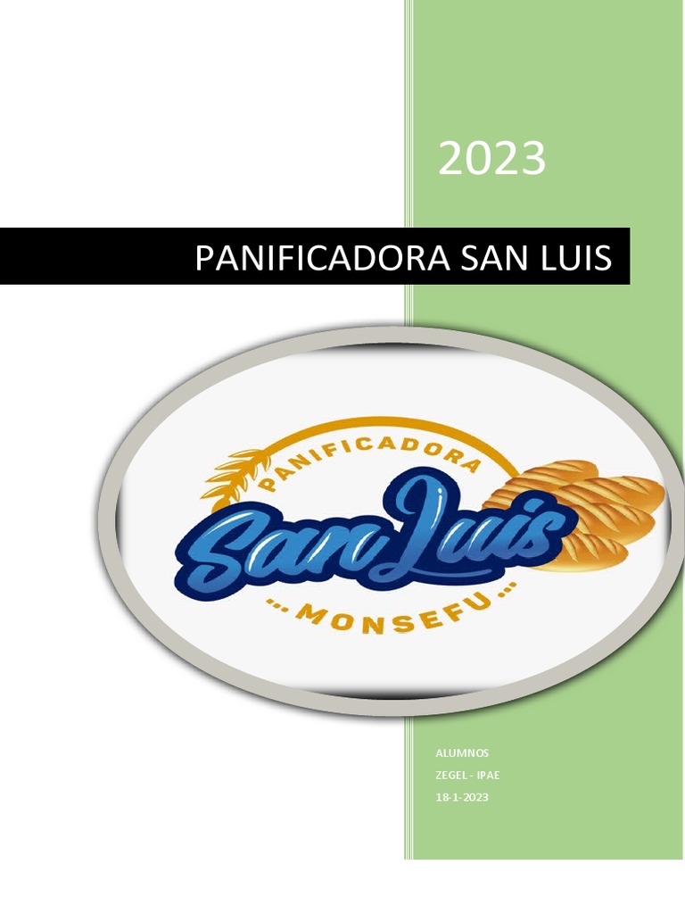 Alternativas para enfrentar el aumento de costos en la panificadora San Luis | PDF | Panes ...
