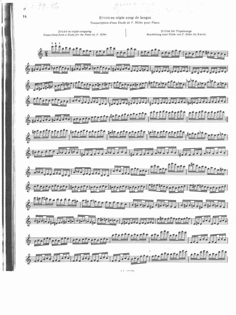 Étude sur le triple staccato | PDF | Art