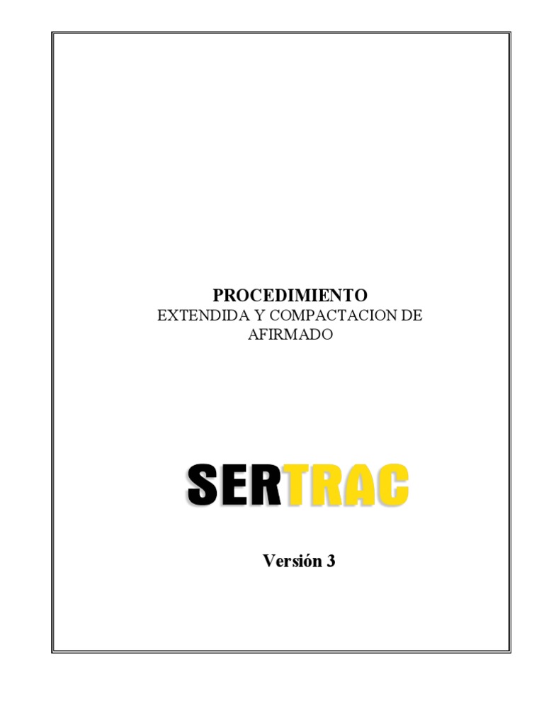 09 Procedimiento Extendida y Compactacion de Afirmado | PDF | Riego | Tanques