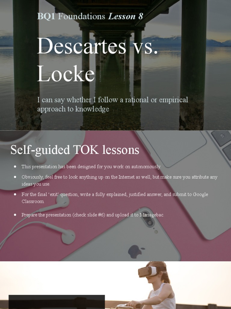 1.8 Descartes vs. Locke Self-Guided Lesson Presentation | PDF ...