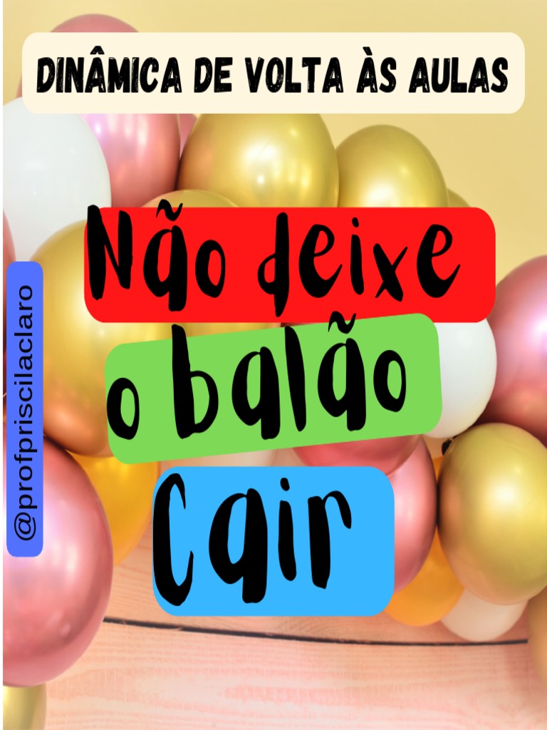 Não Deixe o Balão Cair | PDF