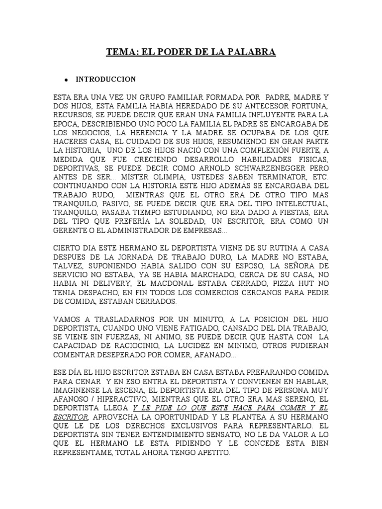 El Poder Transformador de la Palabra | PDF | Jacob | Bendición