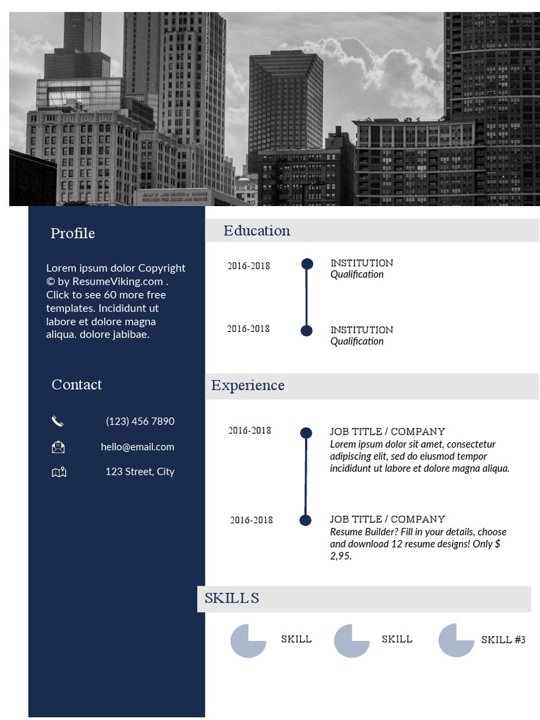 Word Resume Template ResumeViking 20 | PDF Word Resume Template ResumeViking 20 | PDF