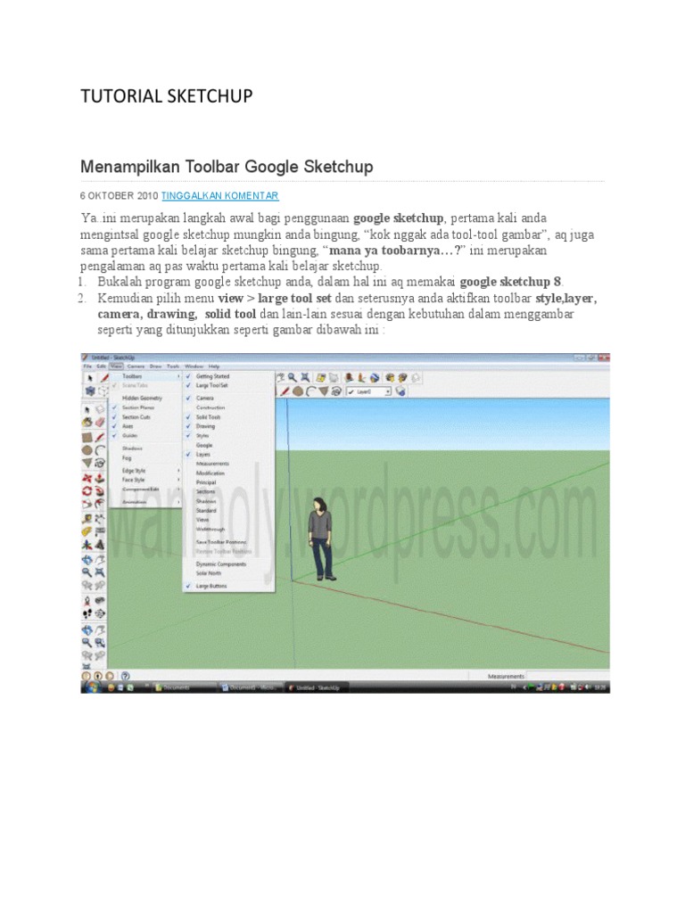 Getting Started with SketchUp's Toolbars | PDF