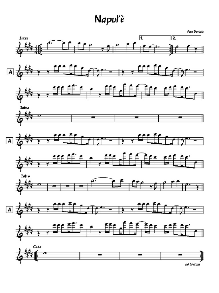 Napul'è. Solo Melodia | PDF