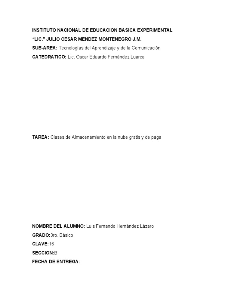 Tarea de Computacion | PDF | Computación en la nube | Archivo de computadora