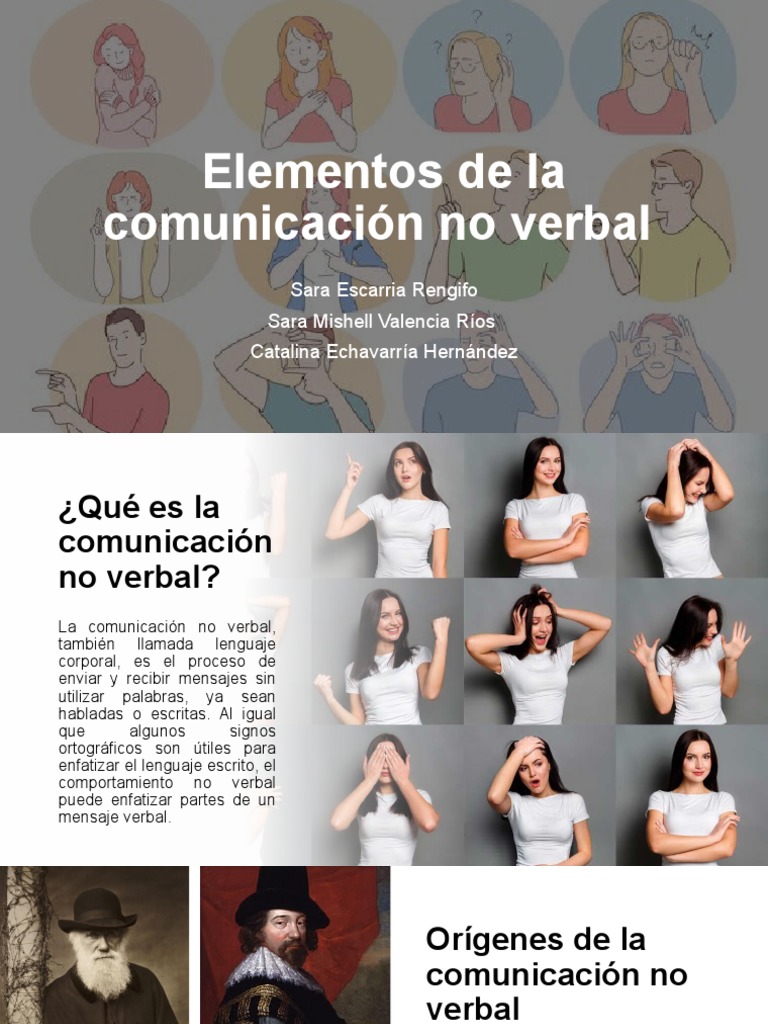 Elementos de La Comunicacion No Verbal (Diapositivas) | PDF