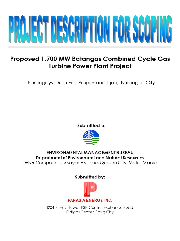 Project Description | PDF | Power Station | Exhaust Gas
